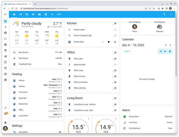 Creating a Wall-Mounted Dashboard for Home Assistant - James Ridgway